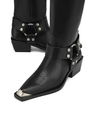 NAKED WOLFE Stated Knee High Boots - Black