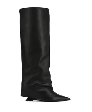 NAKED WOLFE Stated Leather Boots - Black