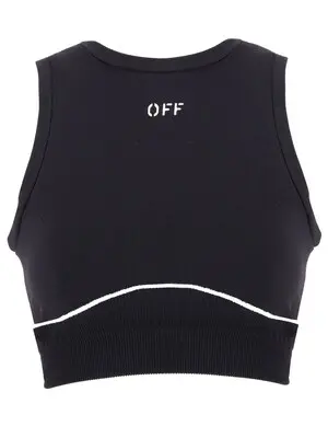 Off-white Cropped Camis Tanks For Women