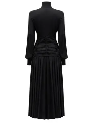 GANNI Long Dress With High Neck