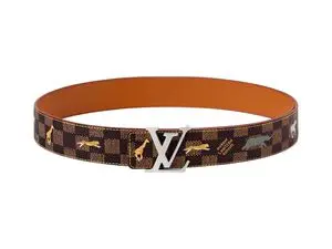 LOUIS VUITTON Louis Vuitton X The Darjeeling Limited LV Initiales 40mm Reversible Belt Brown/caramel