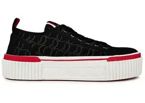 CHRISTIAN LOUBOUTIN Super Pedro Lace Up Sneakers - Black