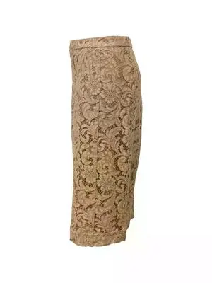 Burberry Lace Pencil Skirt