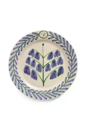 HAY La Pittura Floral-print Plate - Neutrals