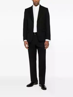 LARDINI Peaked-lapel Jacket - Black