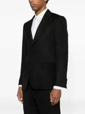 LARDINI Peaked-lapel Jacket - Black
