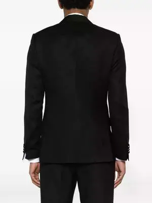 LARDINI Peaked-lapel Jacket - Black