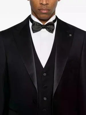 Tagliatore Shawl Collar Single-breasted Suit - Blue