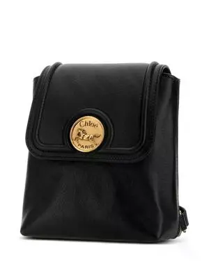 Chloé Mini Horse Medal Backpack - Black