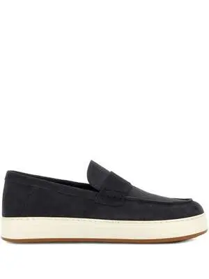 Hogan H-Tv Suede Loafers - Blue