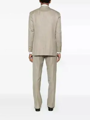 Kiton Double-breasted Suit - Neutrals