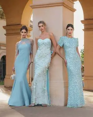 Mac Duggal Strapless Sweetheart Embellished Gown With Statement Bow