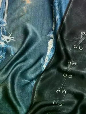 Acne Studios Distressed Print Scarf