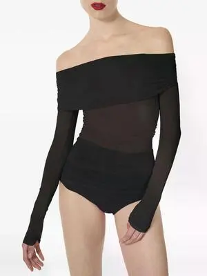 Wolford Sheer Drape Long-sleeved Top