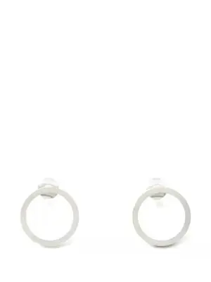 Maison Margiela Silver Tone Earrings For Men