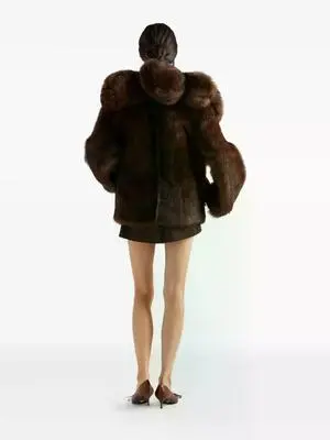 Prada Hooded Shearling Jacket