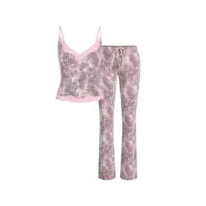 SKIMS Sleep Lace Cami And Pant Set - Bloom Mini Multi Animal