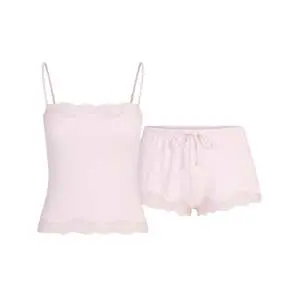 SKIMS Sleep Lace Cami And Short Set - Bloom