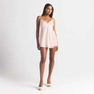 SKIMS Wrap Mini Slip Dress - Primrose