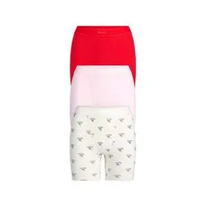 SKIMS Cotton Rib Boxer 3 Pack Angel Multi