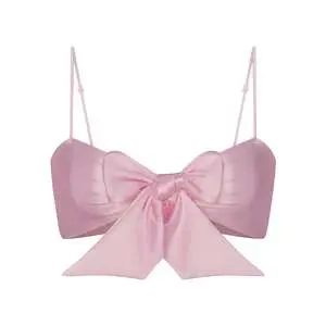 SKIMS Stretch Satin Tie Front Bralette
