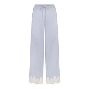 SKIMS Silk Lace Straight Leg Pant - Periwinkle Contrast