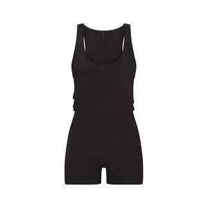 SKIMS Worn In Jersey Heart Onesie - Washed Onyx