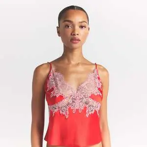 SKIMS Lace Cami Top - Ruby Contrast