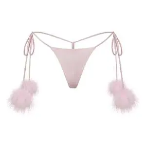 SKIMS Novelty Intimates Pom Pom Bralette And Thong Set
