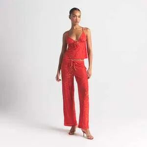 SKIMS Sheer Velvet Cami And Pant Set