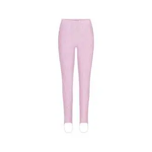 SKIMS Stretch Lace Stirrup Legging - Baby Pink