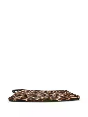 LANVIN Leopard-print Zipped Clutch