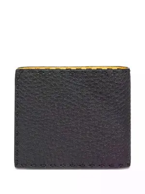 Fendi Roma Logo Stitched Leather Wallet