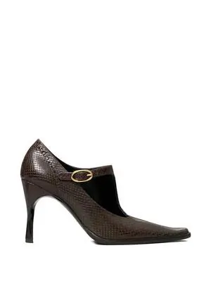 Tory Burch Twisted-heel Monk Strap Pumps