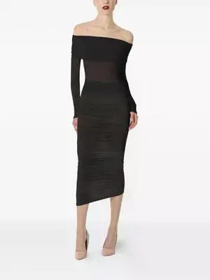 Wolford Sheer Drape Long-sleeved Top - Black
