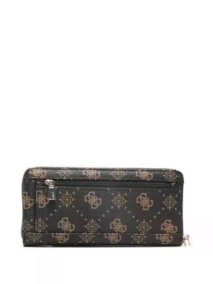 Guess Carrie Monogram Zip Wallet
