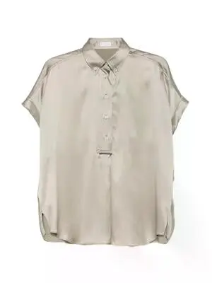 Brunello Cucinelli Button Blouse - Green