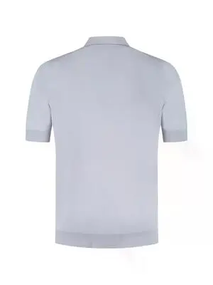 LARDINI Fine-knit Polo Shirt - Blue