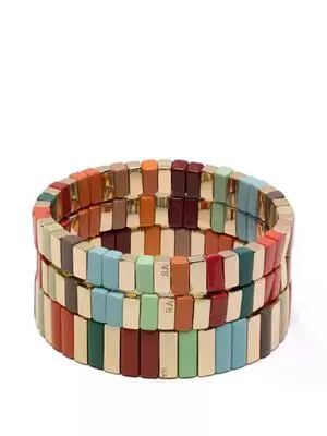 ROXANNE ASSOULIN Brass Tiled Bracelets - Gold