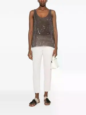 Brunello Cucinelli Sequin-embellished Top