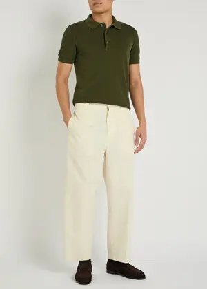 TOM FORD Logo-embroidered Piqué Polo Shirt