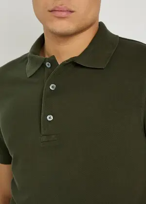 TOM FORD Logo-embroidered Piqué Polo Shirt