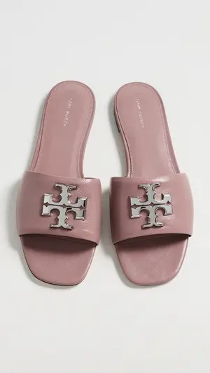 Tory Burch Eleanor Slides - Light Mauve/silver