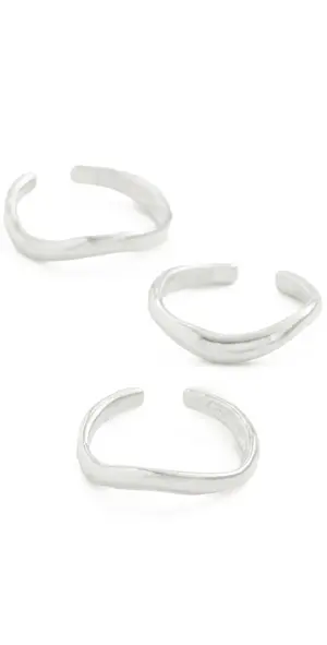Chan Luu Sterling Toe Rings Set - Silver
