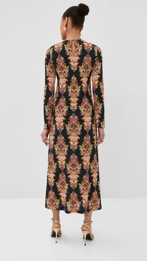 La DoubleJ Long Sleeve Maxi Dress - Cornucopia