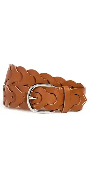 Isabel Marant Edena Leather Belt - Natural