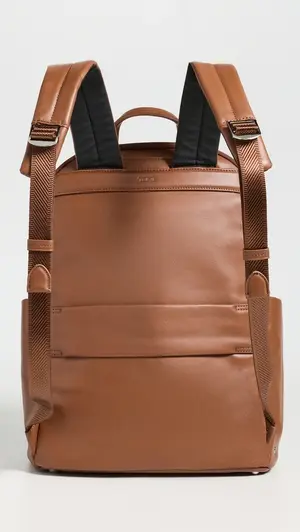 Tumi Leather Laptop Backpack - Sienna