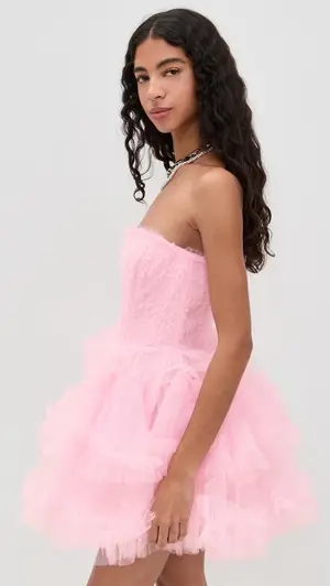 AKNVAS Edel Tulle Mini Dress