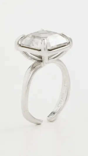 Chan Luu Sterling Silver Open Toe Ring - Ice