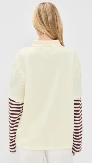 Sandy Liang Layered Polo Top